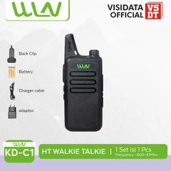 Jual WLN Walkie Talkie Full Set UHF C1 | Two Way Radio Handy Talky HT - Hitam, No Earphone ...