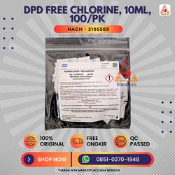 Jual HACH 2105569, DPD Free Chlorine Reagent Powder Pillows, 10 mL, pk ...