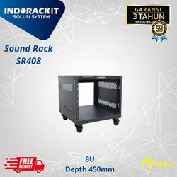 Jual INDORACK Audio Rack 8U Depth 450mm Rack Audio Sound System Mixer ...