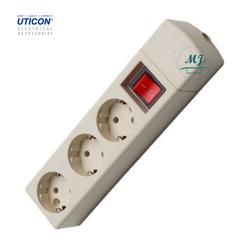 Jual TERMINAL LISTRIK STOP KONTAK COLOKAN 3 LUBANG UTICON ST-138 ...