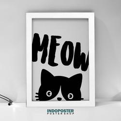 Jual IP472 Poster Hiasan Dinding Pet Shop Anatomi Kucing Realistik ...