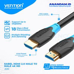 Jual Vention [AACBN 15M] Kabel HDMI 3D v2.0 4K UHD High Speed Quality - AAC - Jakarta Barat ...