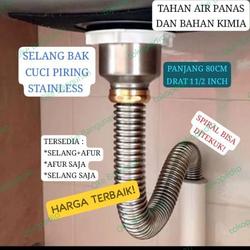 Promo Selang Afur Stainless Sink Fleksibel Pembuangan Sink Bak Cuci ...