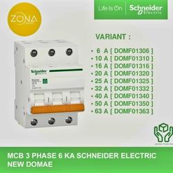 Jual ORIGINAL MCB 3P SCHNEIDER NEW DOMAE 10A 16A 20A 25A 32A 40A 50A 63A - 10A - Jakarta Barat ...