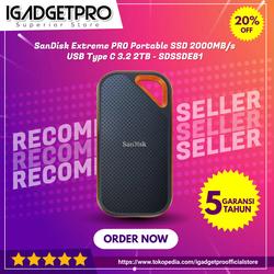 Promo SanDisk Extreme Pro Portable SSD E81 V2 2TB 2000MB/s USB 3.2 Cicil 0% 3x - Jakarta Pusat ...