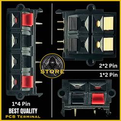 Jual Terminal PCB 4-Pin Panel Speaker Box Amplifier Stereo Kabel Jepit ...