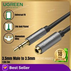 Jual Kabel Aux Extension Audio UGREEN Jack 3.5mm Male To Jack Male/Female - 10538 5M - Jakarta ...