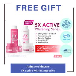 Promo Animate Instant Whitening Series 5in1 Paket Skincare Wajah ...