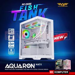 Promo Casing Gaming Armaggeddon Aquaron Front Side Transparent FishTank ...