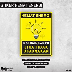 Jual Sticker Matikan Lampu / Sticker Hemat Listrik / stiker hemat ...