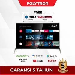 Promo POLYTRON Smart Android TV 32 inch PLD 32AG5759 Cicil 0% 3x - Kab ...