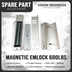 Jual Emlock Em Lock Magnetic Lock With Bracket ZL 280kg 600Lbs Paket ...