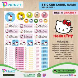Jual Sticker Label Nama Anak Hello Kitty 1 - Jakarta Barat - Cutie ...