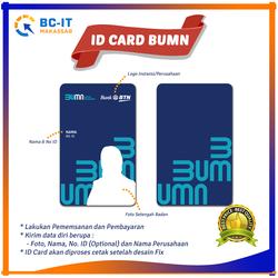 Jual Cetak idcard id card BUMN Terbaru name tag baru GLOSSY MENGKILAP ...