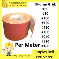Jual AMPLAS ROLL METERAN (Grade 60 80 100 120 150 180 220 240) - #60 ...