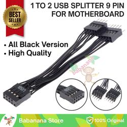 Jual 9 pin Usb Splitter Cable 1 Female to 2 Male Hub Motherboard ...
