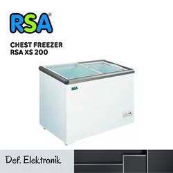 Jual CHEST FREEZER RSA XS-200 PINTU KACA GESER SLIDING FREEZER BOX ES ...