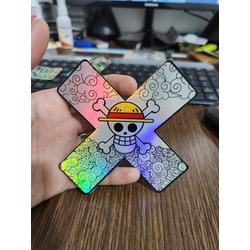 Jual Sticker Hologram Anime - PSH624 Besar - One Piece Logo - Jakarta ...
