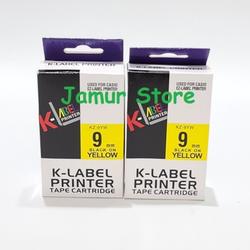 Jual K-Label Printer Tape Catridge for Casio 9mm KZ-9YW Label for Casio 9mm - Jakarta Barat ...