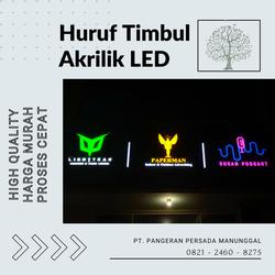 Jual Huruf timbul Akrilik Acrylic LED Outdoor Signage Acrylic ...