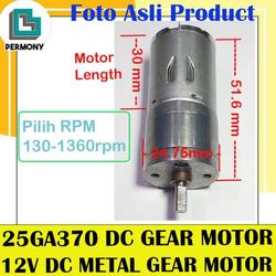 Jual 25GA370 DC 12V MOTOR DINAMO GEAR BOX DYNAMO GEARBOX - 280rpm - Jakarta Pusat - PerMony ...