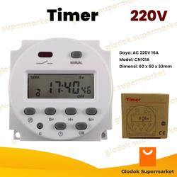 Jual Timer Switch Digital Time Delay Relay 220V 12V CN101A Untuk Lampu ...