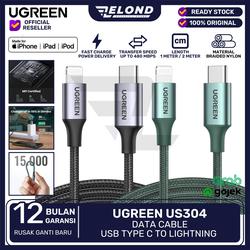 Jual UGREEN Kabel iPhone MFi USB C To Lightning Nylon Braided Fast Charging - 90448 1Meter ...