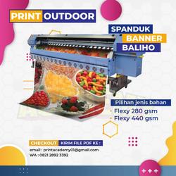 Jual Cetak Banner Digital Print Outdoor / Print Spanduk Custom Murah Baliho - FL 280gr, Mata ...