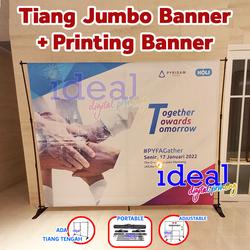 Jual BACKWALL /JUMBO BANNER STAND UK 2.4m x 2.4m BACKDROP/TRIPOD BANNER ...