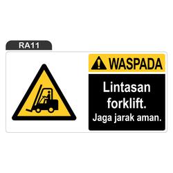 Jual RAMBU LINTASAN FORKLIFT JAGA JARAK AMAN - L : 60x30 cm, Plat+Asahi ...