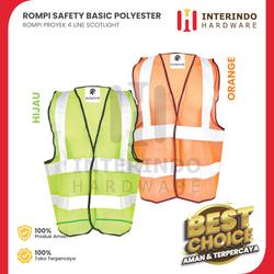 Jual Rompi Safety Polyester HIJAU Safety Vest Proyek Polyster Polister ...