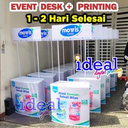 Jual Event Desk Hitam-Meja Jualan-Meja Promosi-Meja Pameran-Booth ...