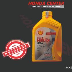 Jual Oli Shell Helix HX6 10W-40 100% Jamin asli Kemasan 4 liter ...