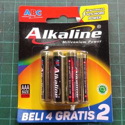 Jual Baterai ABC Alkaline AAA / A3 isi 6 - Jakarta Barat - pentajayaniaga | Tokopedia