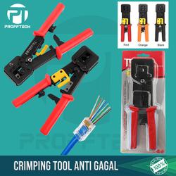 Jual Tang RJ45 Anti Gagal Crimping Tool Konektor RJ 45 RJ11 Cat6 Cat5 ...
