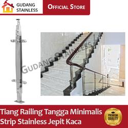 Jual TIANG RAIL KACA ZZ STAINLESS 304 - TIANG RAILING TANGGA KACA - Kab ...
