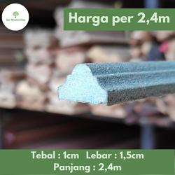 Jual JU-A2 LIST PROFIL HMR HIJAU WALL MOULDING WAINSCOTING WALL PANEL ...