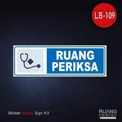Jual Stiker Safety Sign K3 Rambu Ruang Tunggu/Waiting Room - 10x15cm ...