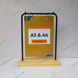Jual Tempat Menu Holder Menu / Nomor meja / stand menu kayu / tent card ...