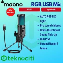 Promo MAONO DGM20 Condenser USB Gaming RGB Microphone + Noise Reduction DM20 - DGM20B+NB35 ARM ...