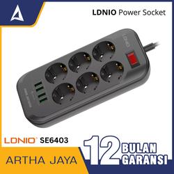 Promo POWER SOCKET POWER STRIP 6 With 4USB Charger Original Ldnio Se6403 - Kota Surabaya ...