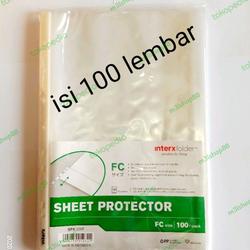 Jual Plastik pp pocket / sheet protector A4 Inter x folder isi 10 lembar - Jakarta Barat ...