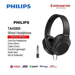 Promo Philips TAH2005 Black Over-Ear Wired Headphone / TAH 2005 ...