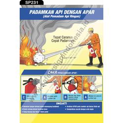 Jual SP002 Poster K3 Safety A2 Blok - C.A.R.A Alat Pemadam Api (APAR ...