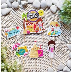 Jual Topper Ulang Tahun Anak Pantai Beach Happy Birthday Kue Hiasan ...