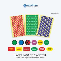 Jual Stiker High Alert & Lasa | Stiker label obat lasa RS & Apotek #2 - EXPIRED KUNING, PERSEGI ...
