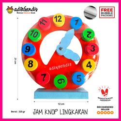 Jual Mainan Kayu Edukasi Jam Katak - Miniatur Jam Kayu - APE anak PAUD ...