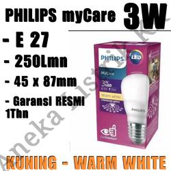 Jual Lampu Bohlam LED Philips 3 Watt Kuning/Warm White (3W 3 W 3Watt) - Jakarta Utara - LED ...