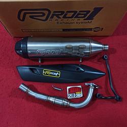 Jual Knalpot ROB1 Standar Racing Stainless Oval Yamaha XMAX X-MAX 250 ...