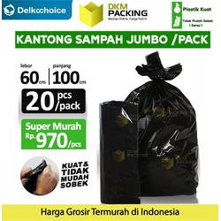 Jual KANTONG PLASTIK SAMPAH HITAM TEBAL 60X100cm TRASH BAG JUMBO - PACK - Kota Tangerang Selatan ...